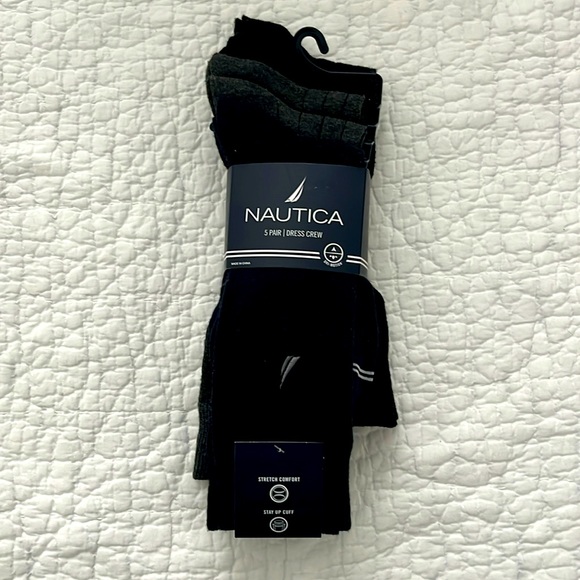 Nautica | Underwear & Socks | Nwt Mens Sz 13 Nautica Dress Socks In Gray Navy And Black | Poshmark